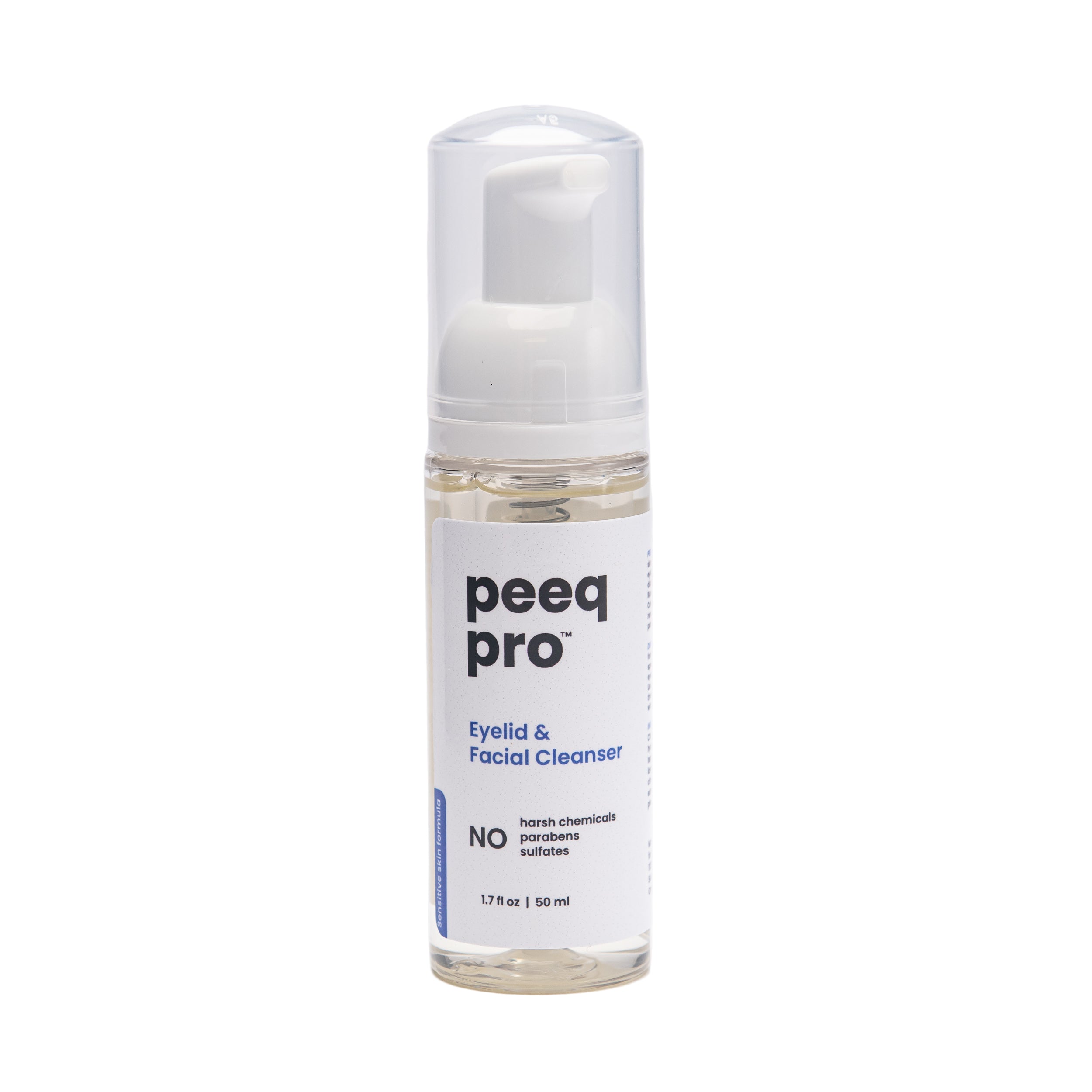 Peeq Pro Sensitive Skin Foaming Eyelid and Facial Cleanser
