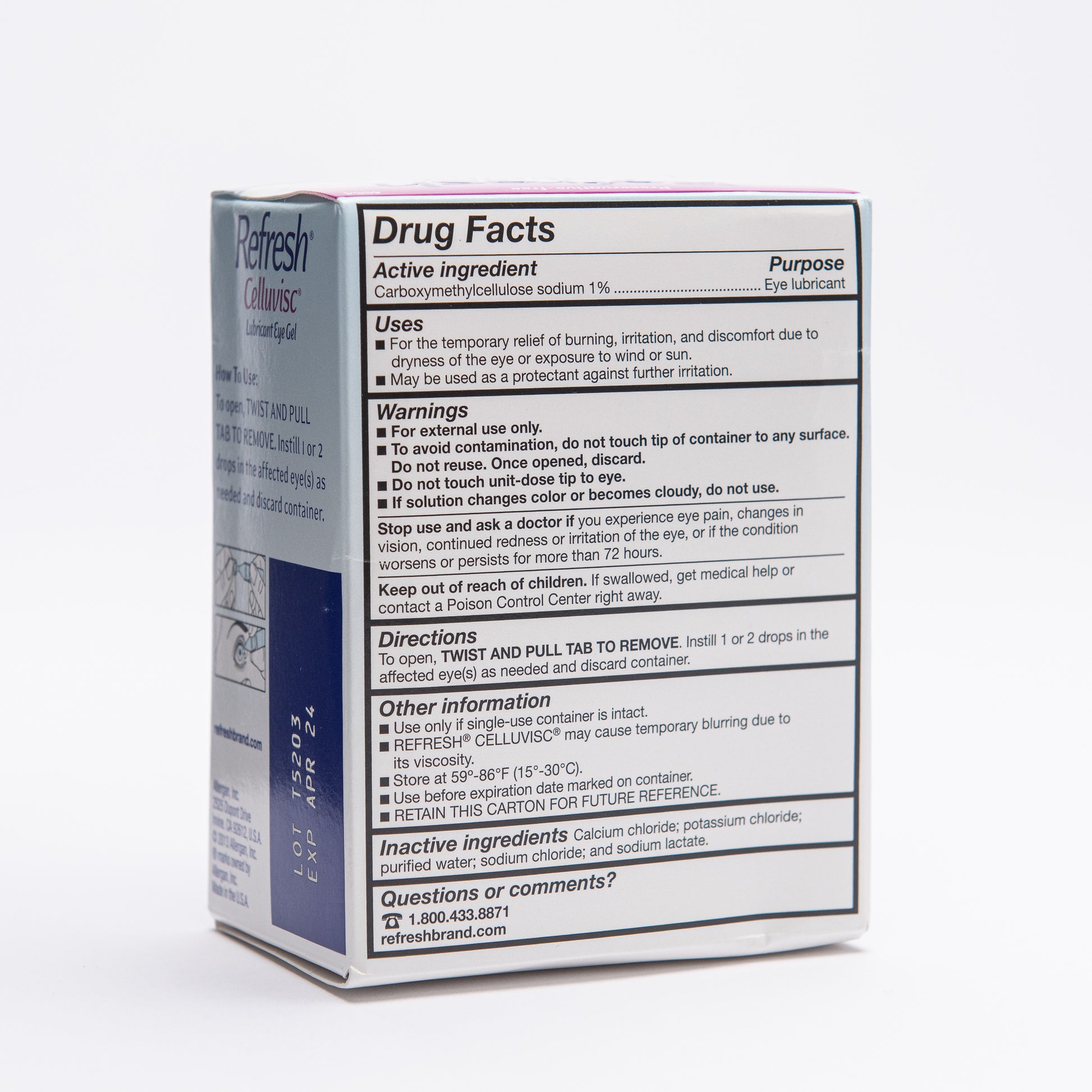 Refresh Celluvisc Lubricant Eye Gel 30ct - Single Use – Peeq Pro